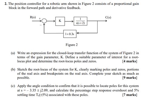 2 The Position Controller For A Robotic Arm Shown In
