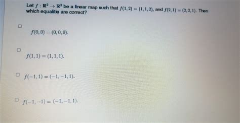 Solved Let F R R Be A Linear Map Such That F Chegg Com