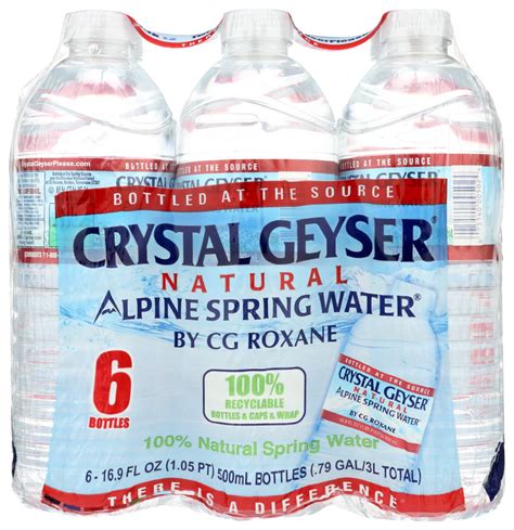 Crystal Geyser Alpine Spring Water Plst 5 Liter 4x6x16 9oz Crystal