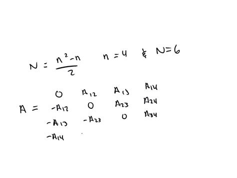 ⏩solved write a 4 by 4 antisymmetric matrix to show that there are 6