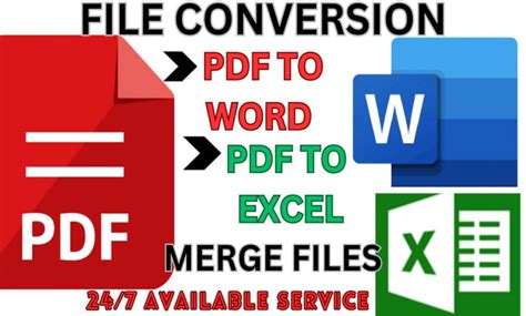 Convert Pdf To Word Excel Docx Pdf Conversion By Active Data Fiverr