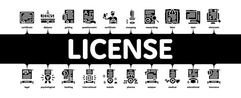 License Certificate Minimal Infographic Banner Vector 17377498 Vector Art At Vecteezy