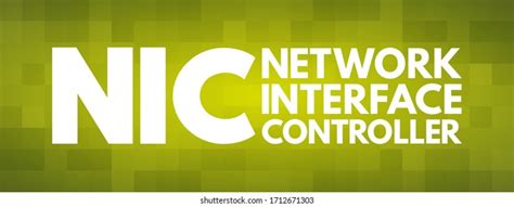 Nic Network Interface Controller Computer Hardware Stock Vector