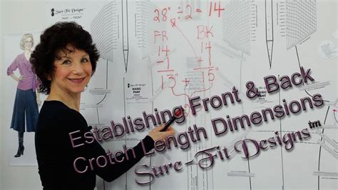 How To Divide Your Crotch Measurement For Front And Back Lengths Sewing Alterations Teaching