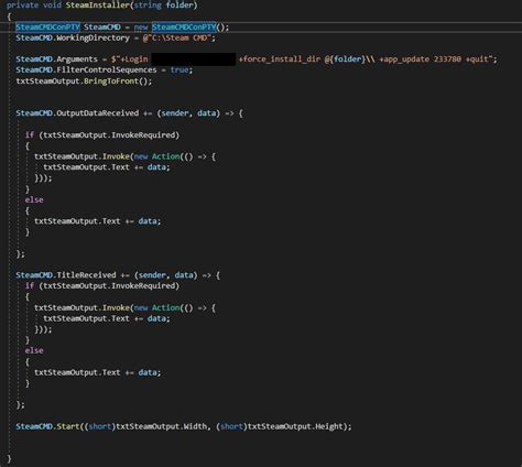 No Output In Textbox · Issue 1 · Windowsgsmsteamcmdconpty · Github