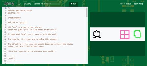 Github Hackclubsprig 🍃 Learn To Code By Making Games In A Javascript Web Based Game Editor