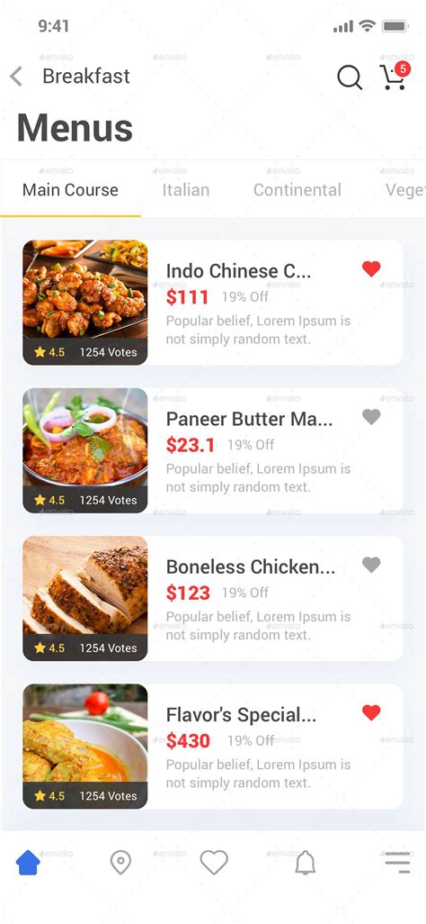Seven Restaurant Mobile App Ui Kit