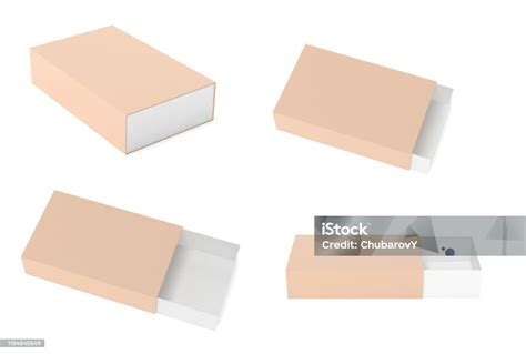 슬라이더 종이 상자 세트입니다 매치 스틱 박스 고립 된 3d 렌더링 그림 0명에 대한 스톡 사진 및 기타 이미지 0명 3차원 형태 갈색 Istock