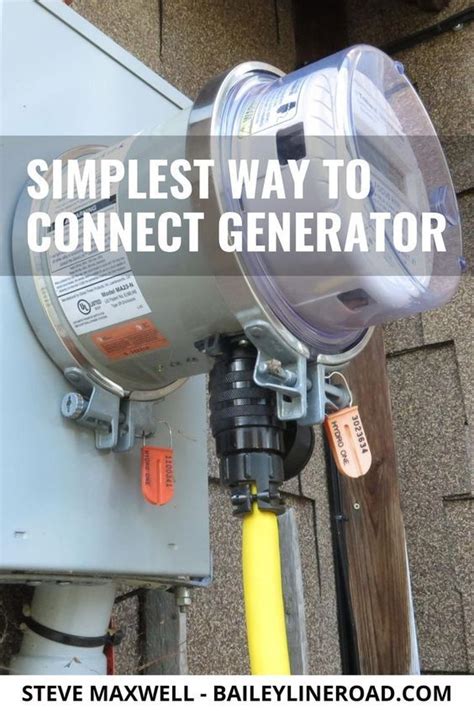 GENERATOR CONNECTION Watch The Simplest Safe Method In Action Diy Generator Generator House