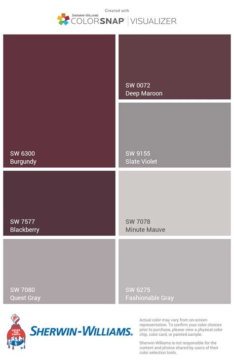 I Just Created This Color Palette With The Sherwin Williams Colorsnap