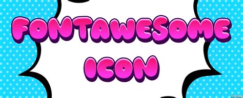 Fontawesome Icon Text Effect And Logo Design Font