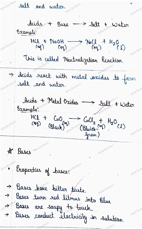 Solution Chemistry Notes Class 10 Chapter 2 Acid Base And Salt Studypool