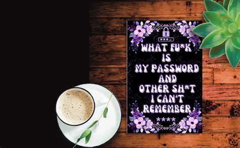 Amazon Com What The F Ck Is My Password And Other Sh T I Can T Remember Password Log Book And
