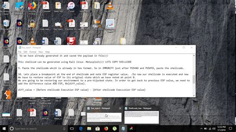 injecting shellcode to exe manually winxploit youtube