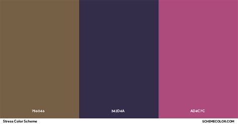 Stress Color Scheme Palettes