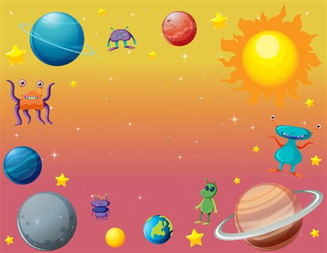 A Banner Outer Space Scence Background 3601417 Vector Art At Vecteezy