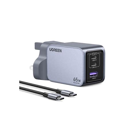 Ugreen Nexode Pro 65w 3 Port Gan Fast Charger Uk X755 Star Light Kuwait