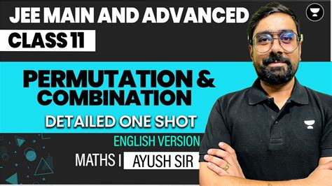 Permutation And Combination Class 11 One Shot In English Jee Main And Advanced Youtube