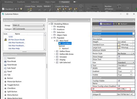 Solved How To Read Ribbon Checkbox Value With Maxscript Or Dotnet For