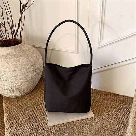 Alaparte Handbag Hand Polyester Material Handbag Simply Striped Handbag