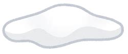 いろいろな形の煙のイラスト白