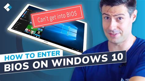How To Enter Bios On Windows 10 Fix Cant Get Into Bios Youtube