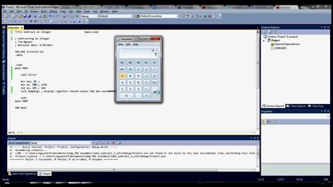 Assembly Subtraction X86 Youtube