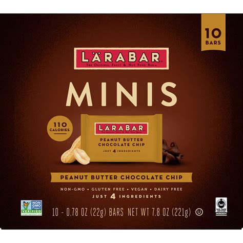 Larabar Minis Peanut Butter Chocolate Chip 10box Larampb