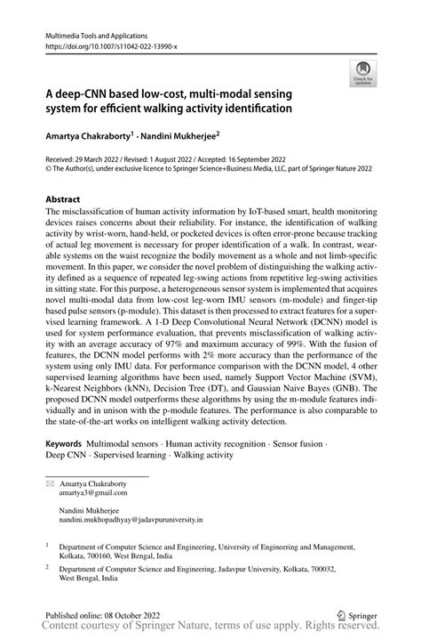A Deep Cnn Based Low Cost Multi Modal Sensing System For Efficient Walking Activity