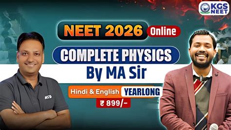 Join Online Neet 2026 Physics Batch By Mohit Agarwal Sir Khan Global