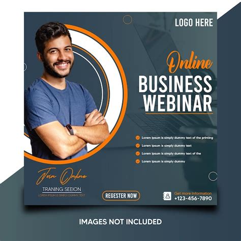 일러스트레이터의 소셜 미디어 포스트 프리미엄 벡터