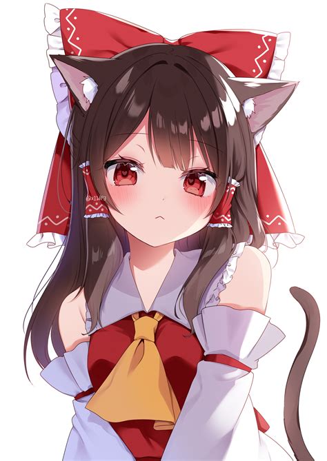 Shinonome Asu Hakurei Reimu Touhou Highres Girl