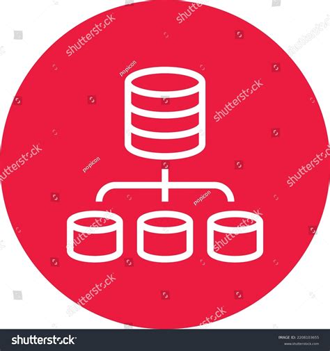 Big Data Server Storage Outline Icon Stock Vector Royalty Free