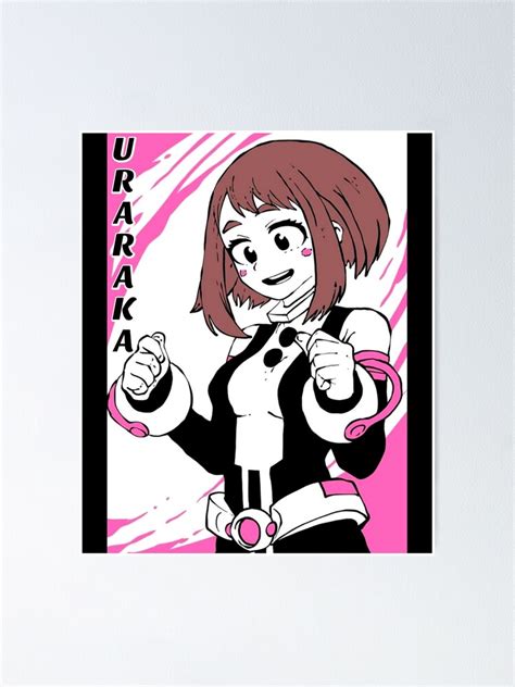 Uraraka Ochako Poster For Sale By Anime44k Redbubble