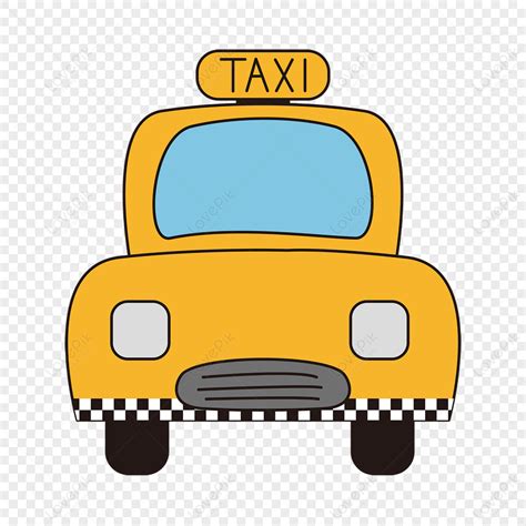 만화 자동차 전면보기 택시 클립 아트 Png 일러스트 무료 다운로드 Lovepik
