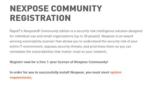 Testing Rapid7 Nexpose Ce Vulnerability Scanner Alexander V Leonov
