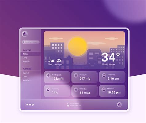 Weather Website Design Behance
