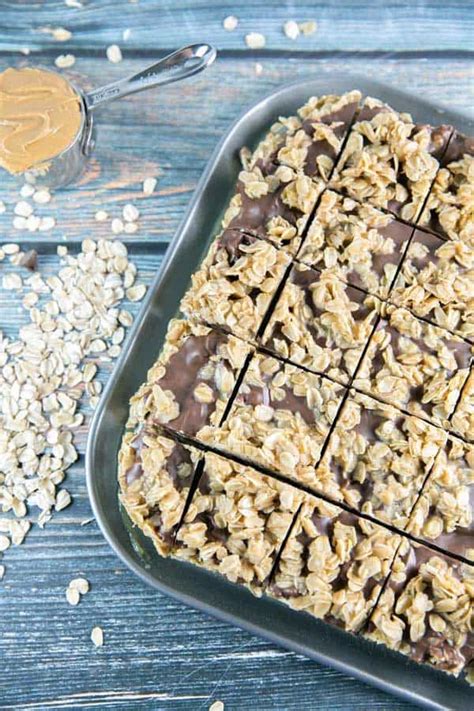 No Bake Peanut Butter Oatmeal Bars Bunsen Burner Bakery