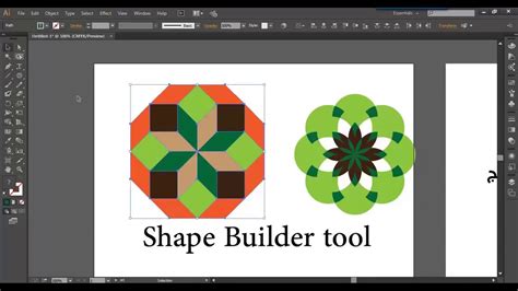 Illustrator Cc Shape Builder Tool Youtube