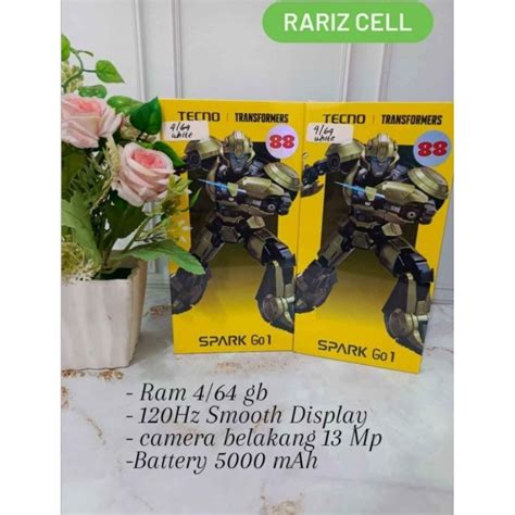Jual Tecno Spark Go Refresh Rate Hz Ip Resistance Garansi Resmi Shopee Indonesia