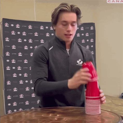 Macklin Celebrini Solo Cups Chaos  Trending  On Vif