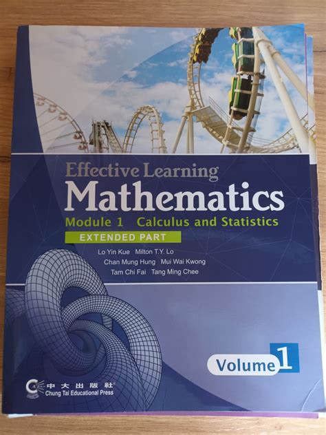 Effective Learning Mathematics Module 1 Calculus And Statistics Vol 1 興趣及遊戲 書本 And 文具 教科書