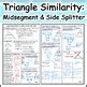 Triangle Midsegment Theorem Side Splitter Theorem Similarity Proofs