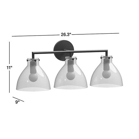 Dakota Brass 3 Light Wall Sconce With Clear Glass Dome Crate And Barrel