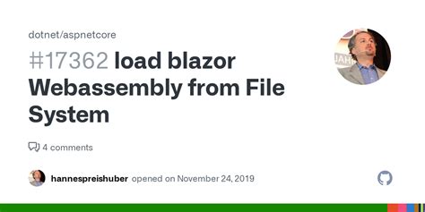 Load Blazor Webassembly From File System · Issue 17362 · Dotnet