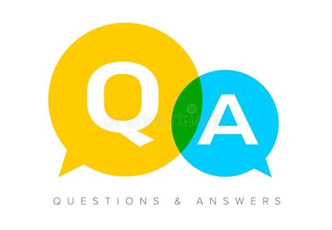 Question And Answers Concept Illustration Template Stock Vector