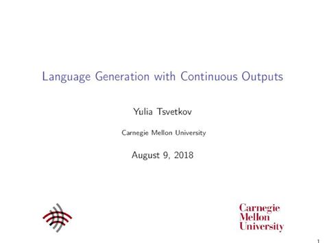 Pdf Language Generation With Continuous Outputs · Translationquality Sourcetype Targettype