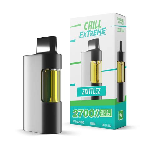 Diamond Cbd 2700mg Thcp D8 Hhc Vape Pen Zkittlez Chill Plus Herb