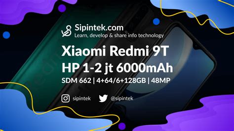 Harga Dan Spesifikasi Lengkap Xiaomi Redmi T Sipintek Com Sipintek Com