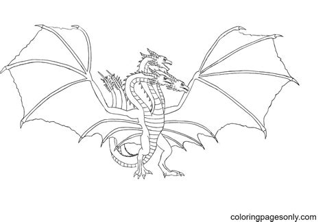 30 Free King Ghidorah Coloring Pages Printable Pdf 2026